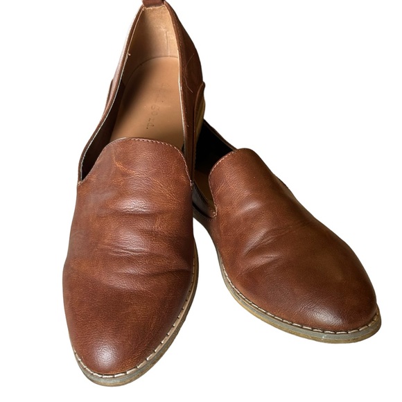 Indigo | Shoes | Indigo Rd Womens Brown Leather Slip On Loafer Casual ...